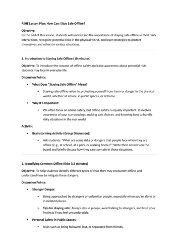 PSHE - How can I stay safe online? | Teaching Resources