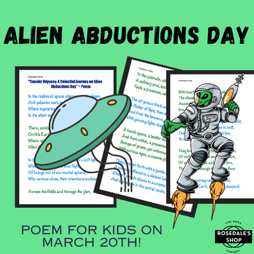 Cosmic Odyssey: A Celestial Journey on Alien Abductions Day" ~ Poem for ...