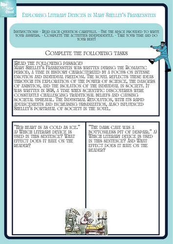 Exploring Literary Devices in Mary Shelley's Frankenstein | Teaching ...