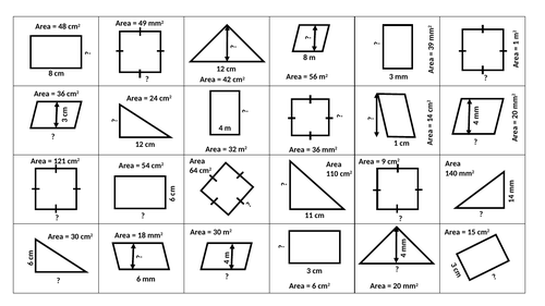 Area Connect 4 | Teaching Resources