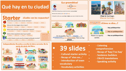 Viva 1, Module 5.1 Qué hay en tu ciudad | Teaching Resources