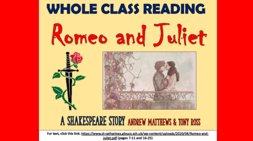 Romeo and Juliet - KS2 Whole Class Reading Comprehension Lesson ...