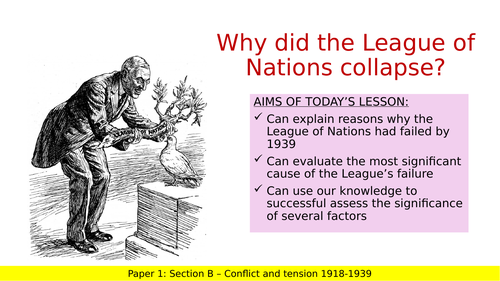 1930s League of Nations Essay | Teaching Resources