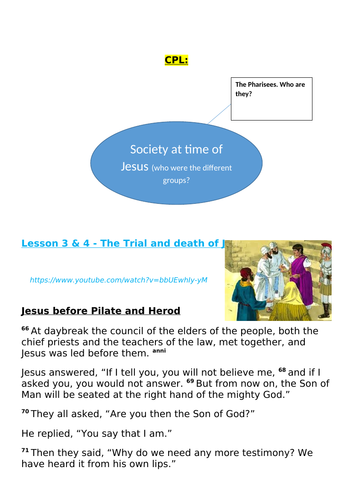 Easter Holy Week Death of Jesus worksheet | Teaching Resources