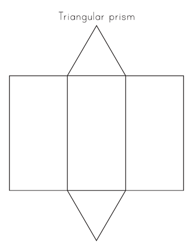 Make Triangular prism out of paper | Teaching Resources