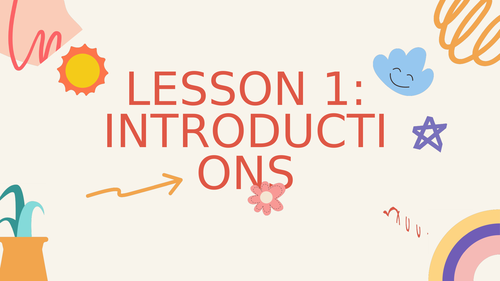 ESL/EAL Lesson 1 - introduction and emotions | Teaching Resources