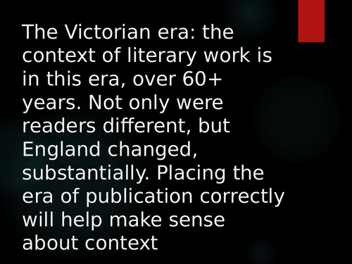 The Victorian era - context for literature | Teaching Resources