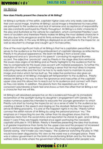 GCSE English - An Inspector Calls Ultimate Collection | Teaching Resources GCSE English - An Inspector Calls Ultimate Collection | Teaching Resources