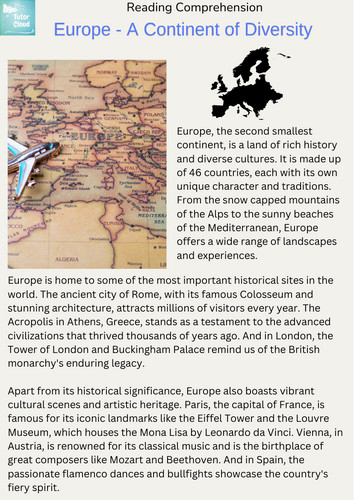 Europe - A Continent of Diversity – Worksheet | Teaching Resources