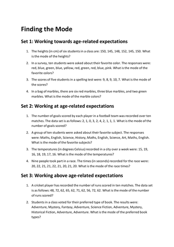 Secondary Maths Resources: Data and Statistics for KS3, KS4, GCSE | Tes