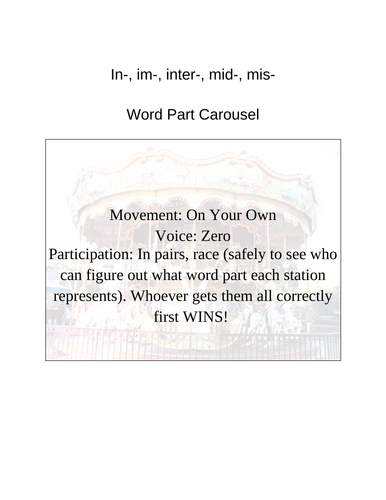 Lesson 3 - Day 3 - Complete Lesson - In- Im- Inter- Mid- Mis- - Affix ...