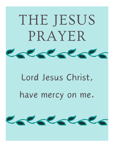 The Jesus Prayer - Prayer Poster - Religion - Christianity - Lent ...