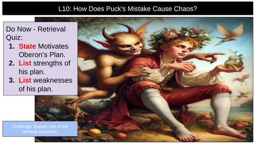 A Midsummer Night's Dream Puck | Teaching Resources
