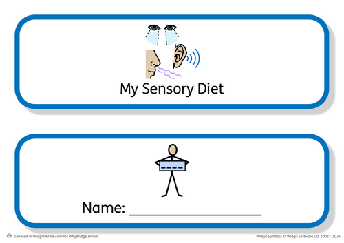 Sensory diet | Teaching Resources