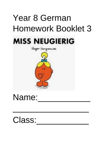 Stimmt 2 Homework Booklet 3 | Teaching Resources