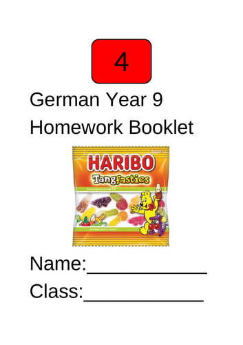 German homework booklet based on Stimmt 3 Green booklet 4 | Teaching ...