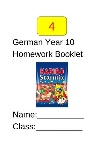 German GCSE Homework booklet 4 | Teaching Resources