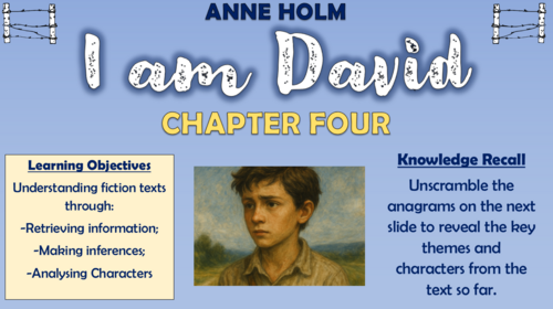 I am David - Anne Holm - Chapter 4 - Double Lesson! | Teaching Resources