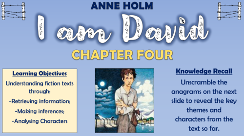 I am David - Anne Holm - Chapter 4 - Double Lesson! | Teaching Resources