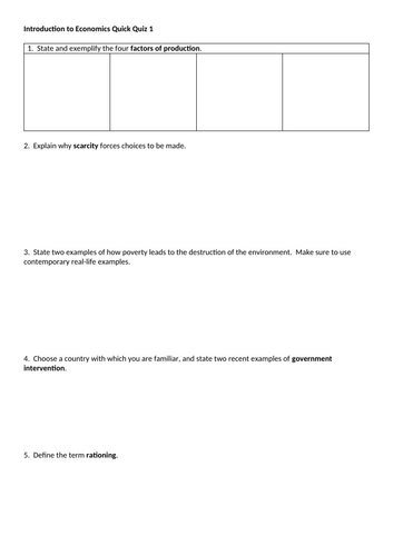 Unit 1 Revision Pack | Teaching Resources