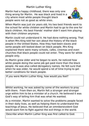 8.2 Prophecy and Promise: Martin Luther King (Lesson 7) | Teaching ...