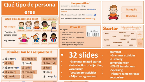 Viva 1, Module 1.2 - Qué tipo de persona eres | Teaching Resources