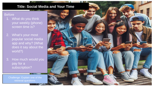Social Media Screen Time | Teaching Resources