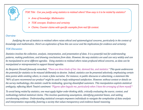 TOK Math: Can you justify using statistics to mislead others ...