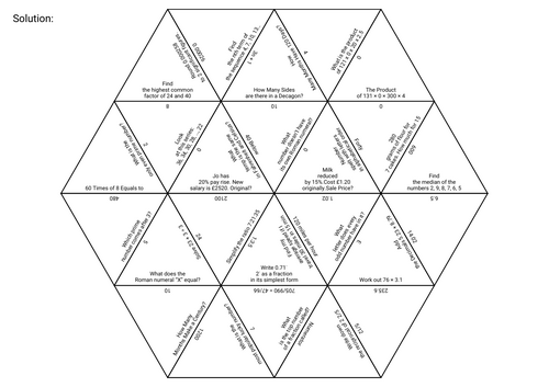Tarsia General Revision Activity KS3 | Teaching Resources