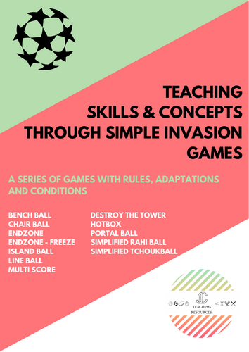 TEACHING SKILLS & CONCEPTS THROUGH SIMPLE INVASION GAMES | Teaching ...