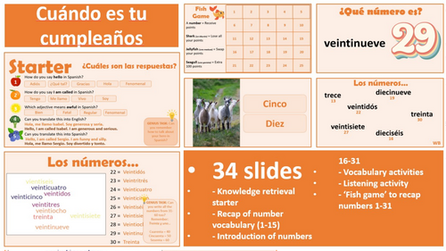 Viva 1, Module 1.4 - Cuándo es tu cumpleaños | Teaching Resources