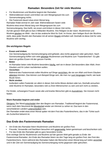 Ramadan - Eid | Teaching Resources