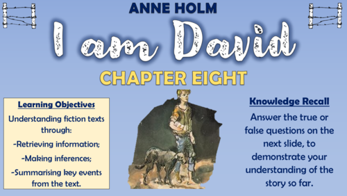 I am David - Anne Holm - Chapter 8 - Double Lesson! | Teaching Resources