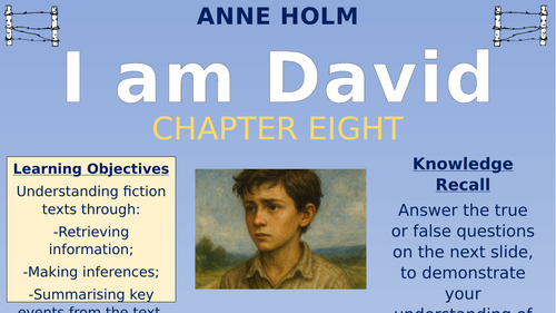 I am David - Anne Holm - Chapter 8 - Double Lesson! | Teaching Resources