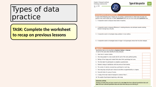 AQA A Level Psychology - Research Methods Year 2 - Choosing a ... AQA A Level Psychology - Research Methods Year 2 - Choosing a ...