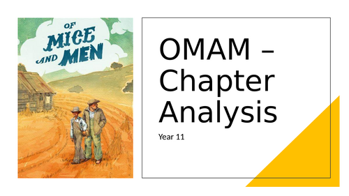 Of Mice and Men Chapter Analysis | Teaching Resources
