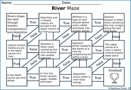 River Worksheet | Teaching Resources