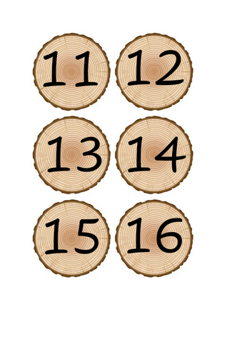 Numbers on log slices | Teaching Resources