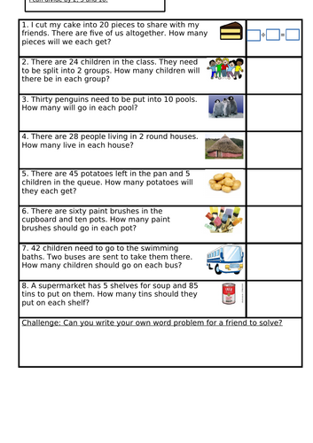 Dividing by 2 5 and 10 | Teaching Resources