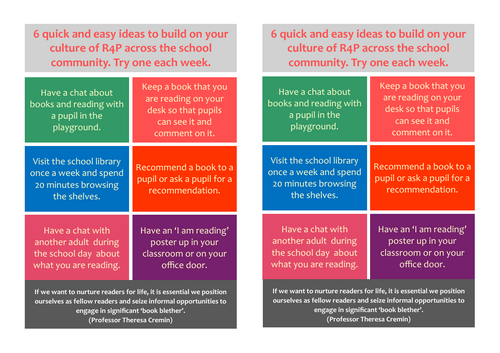 6 quick and easy reading for pleasure tips | Teaching Resources