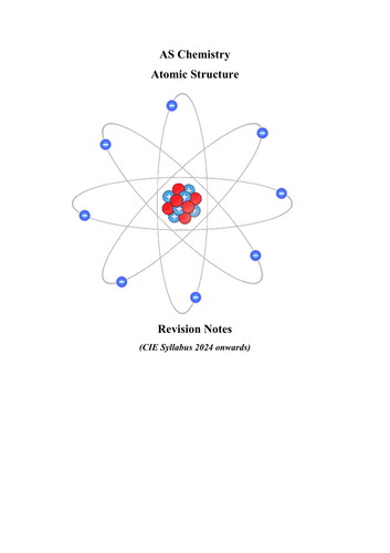 Atomic Structure Revision - AS Chemistry | Teaching Resources