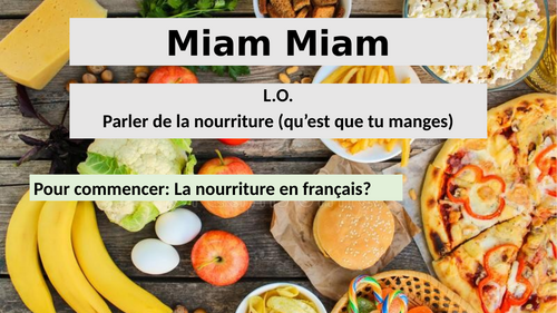 Y7 French Studio 1 Miam-Miam! | Teaching Resources