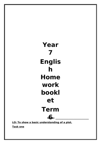 KS2/KS3 English Booklet | Teaching Resources