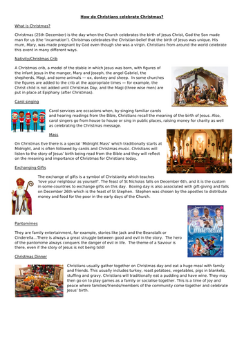 How do Christians celebrate Christmas? | Teaching Resources