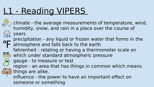 Vipers Reading Lessons Teaching Resources