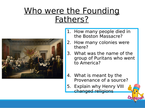 American Revolution 8 - Founding Fathers | Teaching Resources