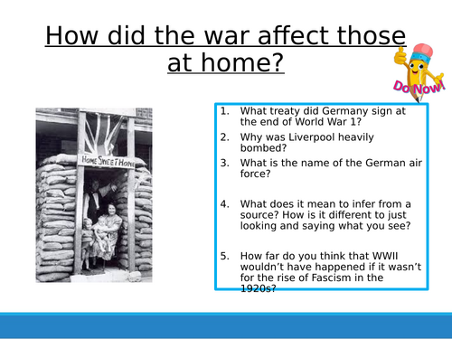 WWII 11 - Home Front | Teaching Resources