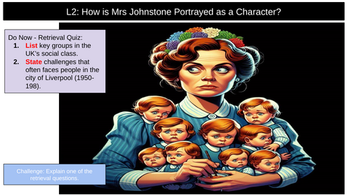 Blood Brothers Mrs Johnstone | Teaching Resources