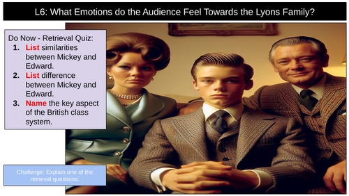 Lyons Family Blood Brothers | Teaching Resources