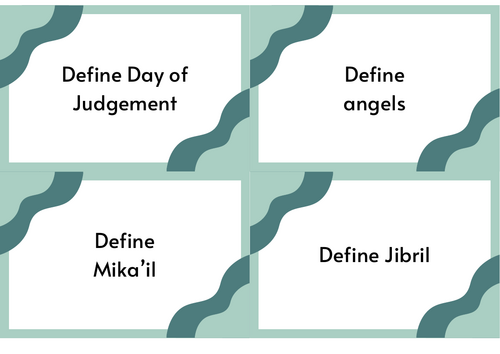 GCSE RS: Islam Angels Flash Cards - Revision Activity - AQA Religious Studies | Teaching Resources